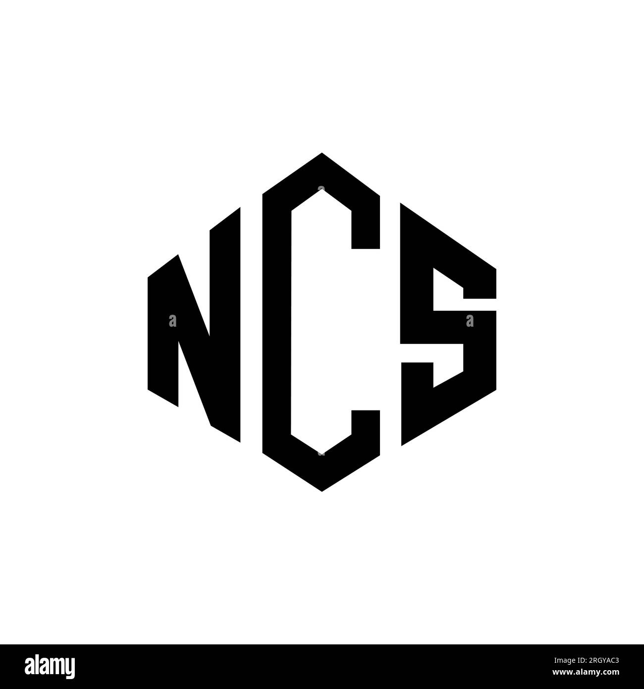 Ncs Letter Logo Design With Polygon Shape Ncs Polygon And Cube Shape Logo Design Ncs Hexagon