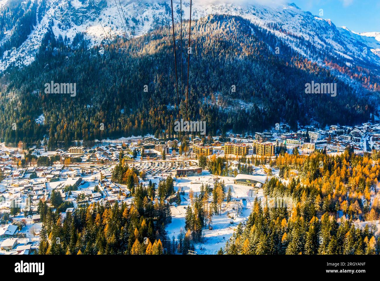 Chamonix-Mont Blanc, France, French Alps, Overview, Village, Landscape ...