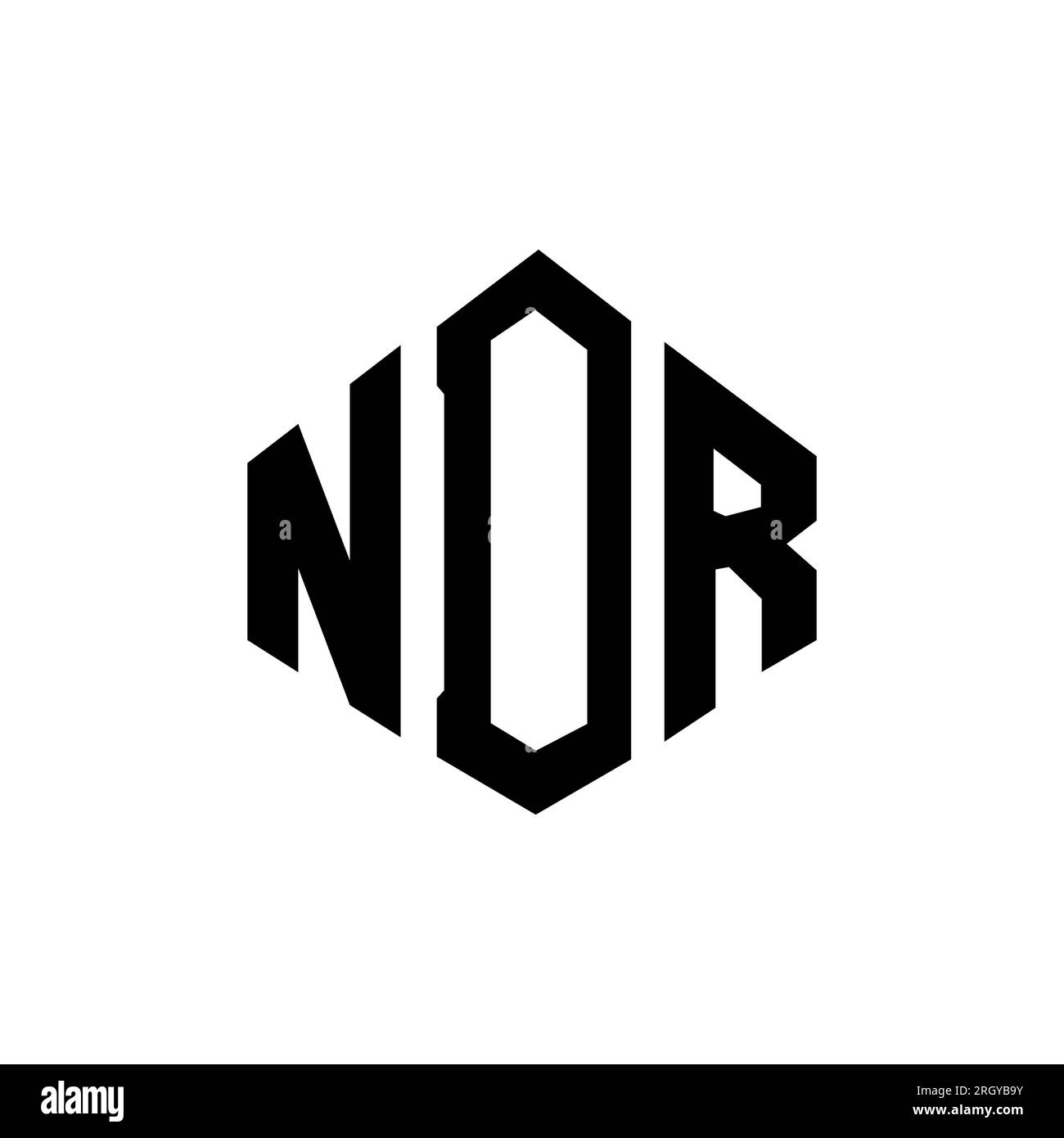 NDR letter logo design with polygon shape. NDR polygon and cube shape ...
