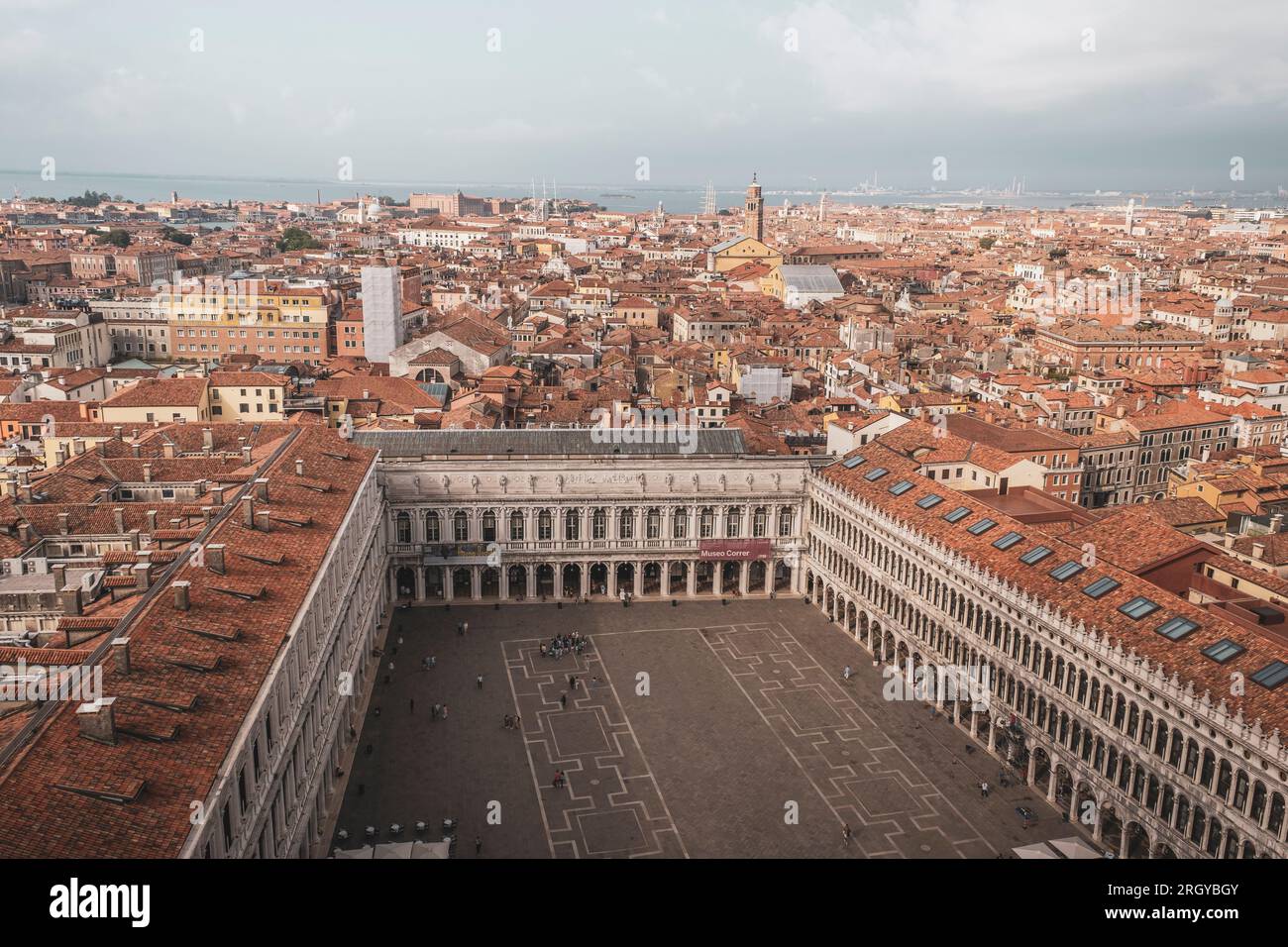 Rooftop view of Mark’s Square (Piazza San Marco) in Venice Stock Photo ...