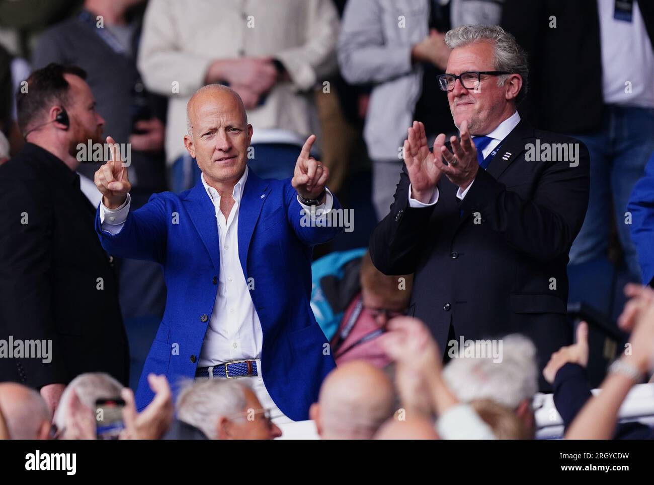 Birmingham City chairman Tom Wagner (left) and CEO Garry Cook in the ...