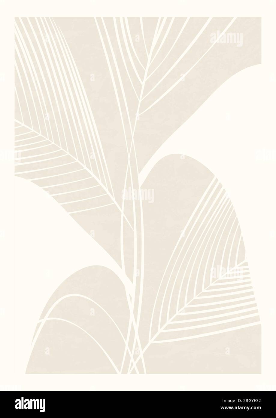 Abstract decorative background with leaf in boho style vector illustration Stock Vector Image ...