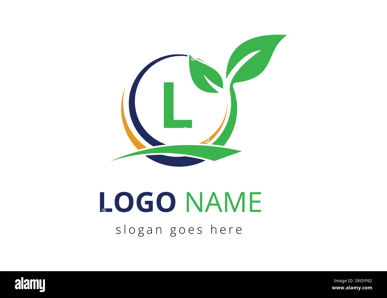 Agriculture Logo On L Letter Concept. Agriculture and farming logo ...