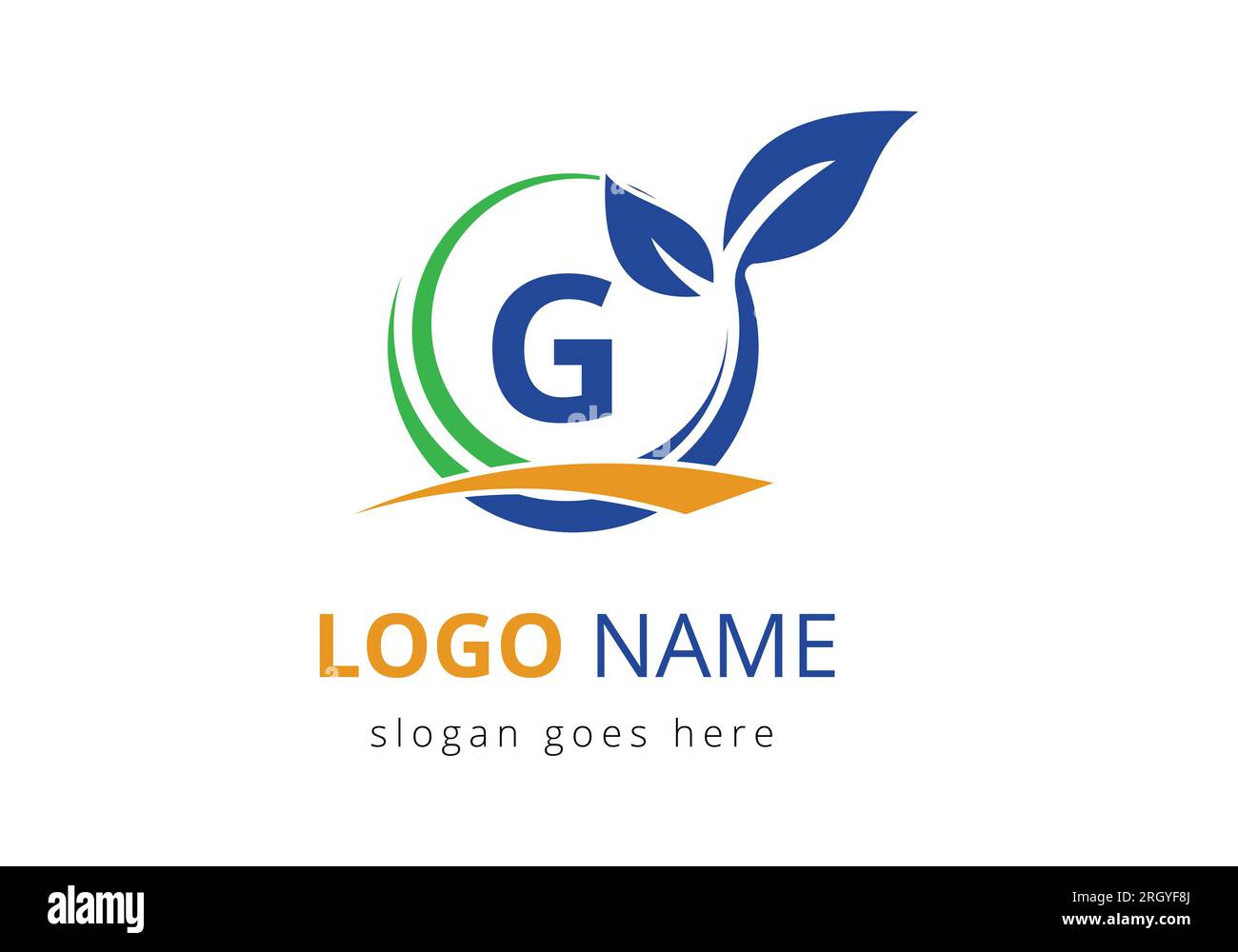 Agriculture Logo On G Letter Concept. Agriculture and farming logo ...