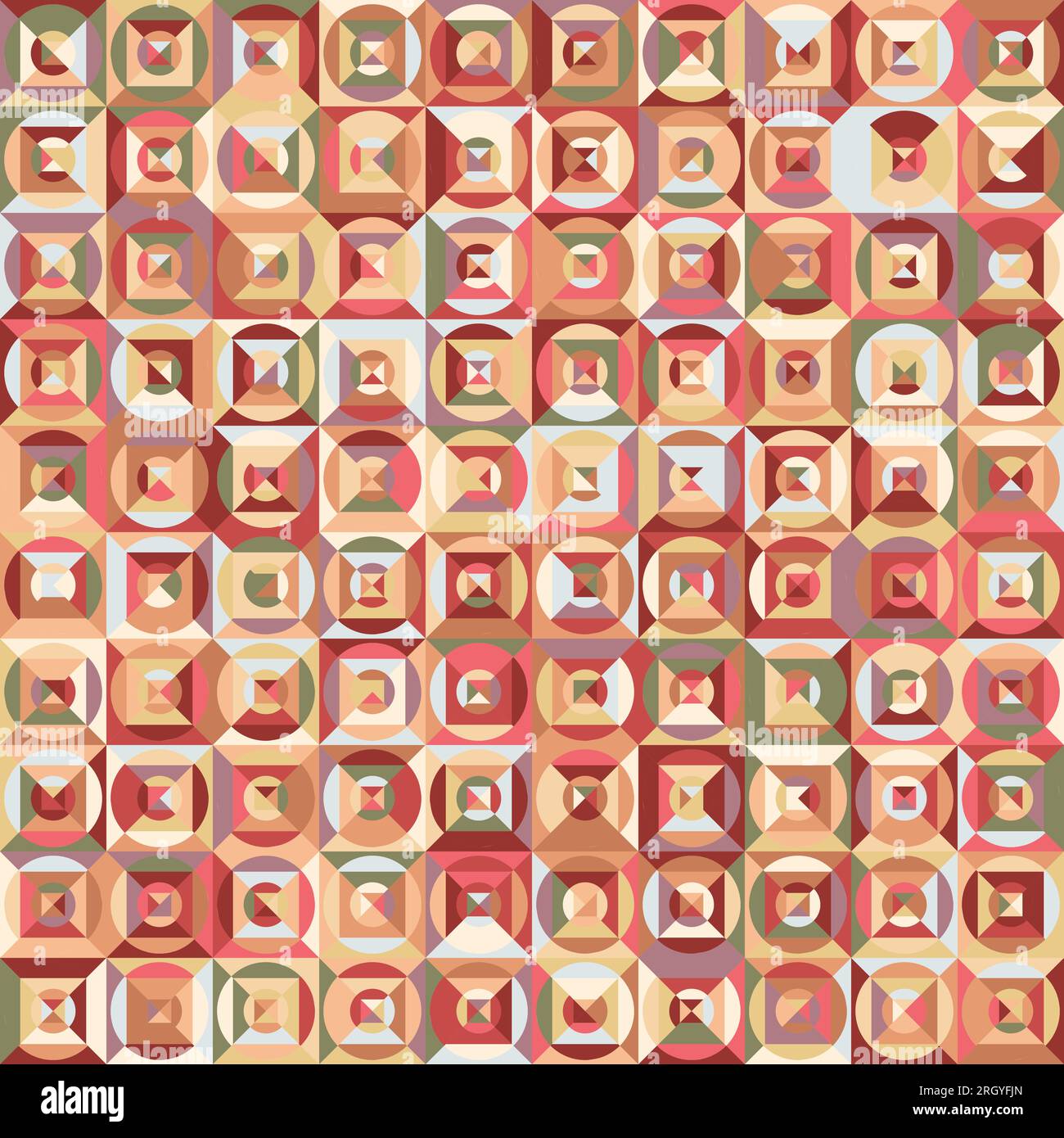 Abstract seamless geometric pattern. Colorful combination of colors in ...