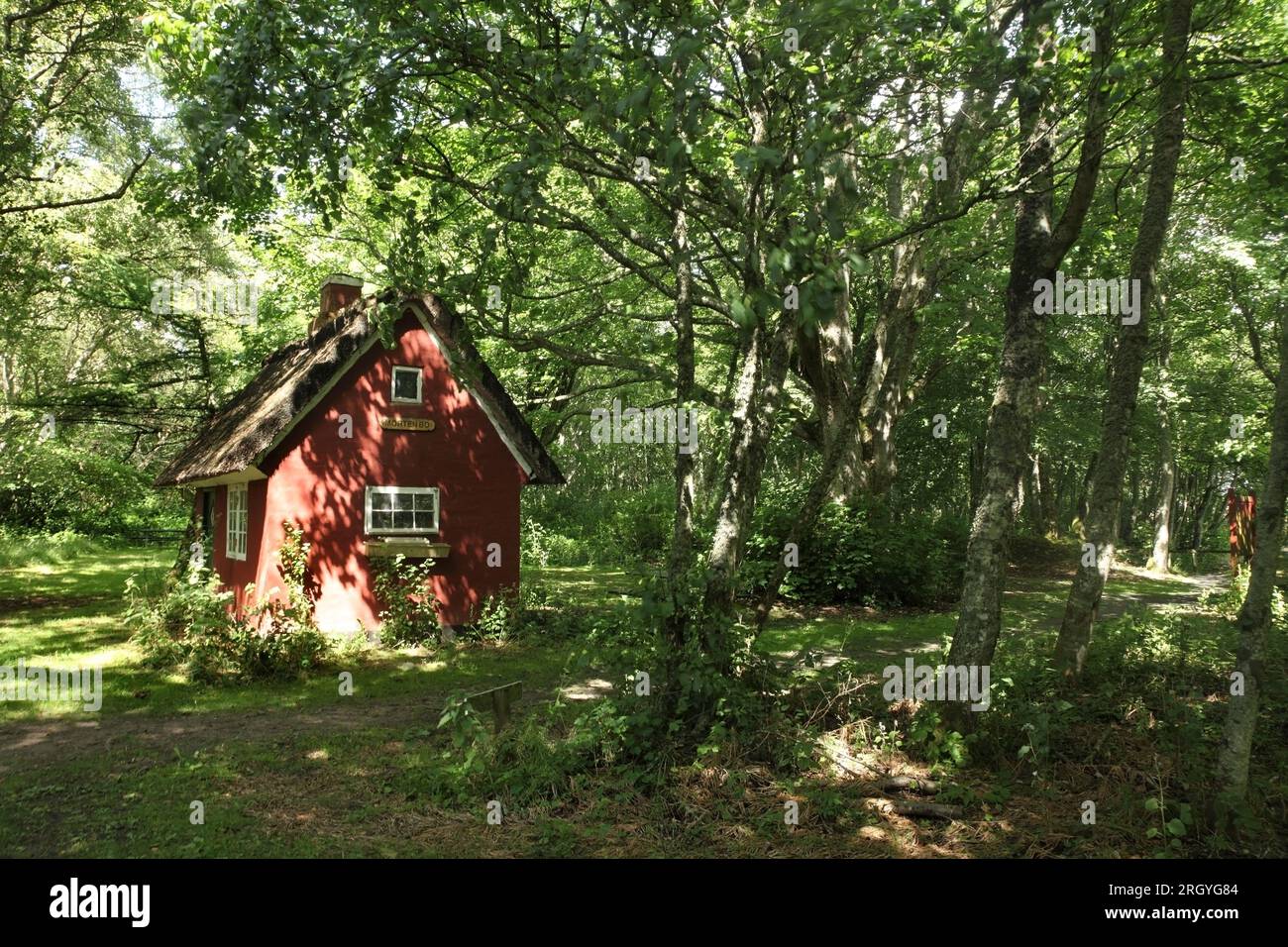 Hut at the Gamle Fuglekøje / Old Birdhouse duck decoy trapping site ...