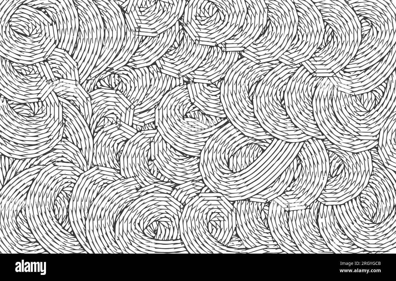 Black and white abstract, background, spiral circles and swirls ...