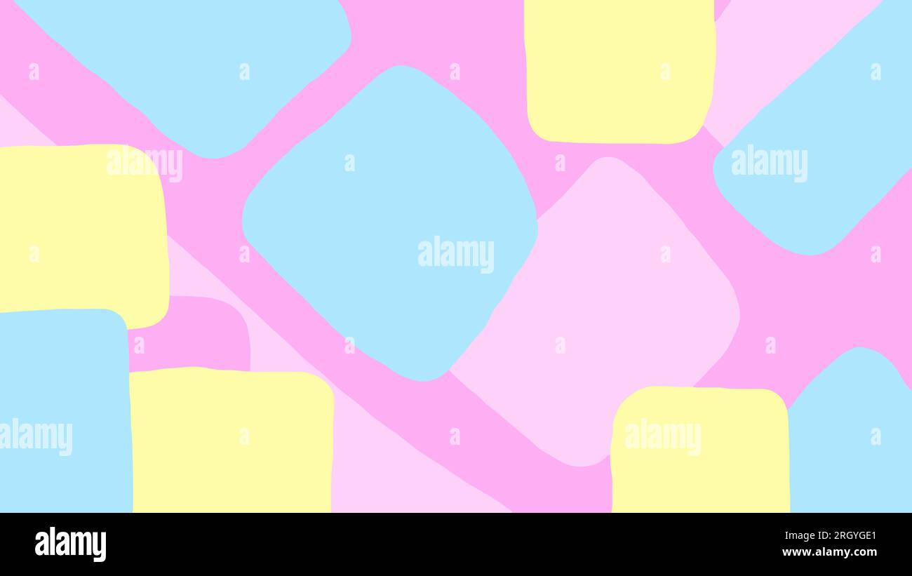 Colorful abstract background of geometric rounded shapes. Color splash ...