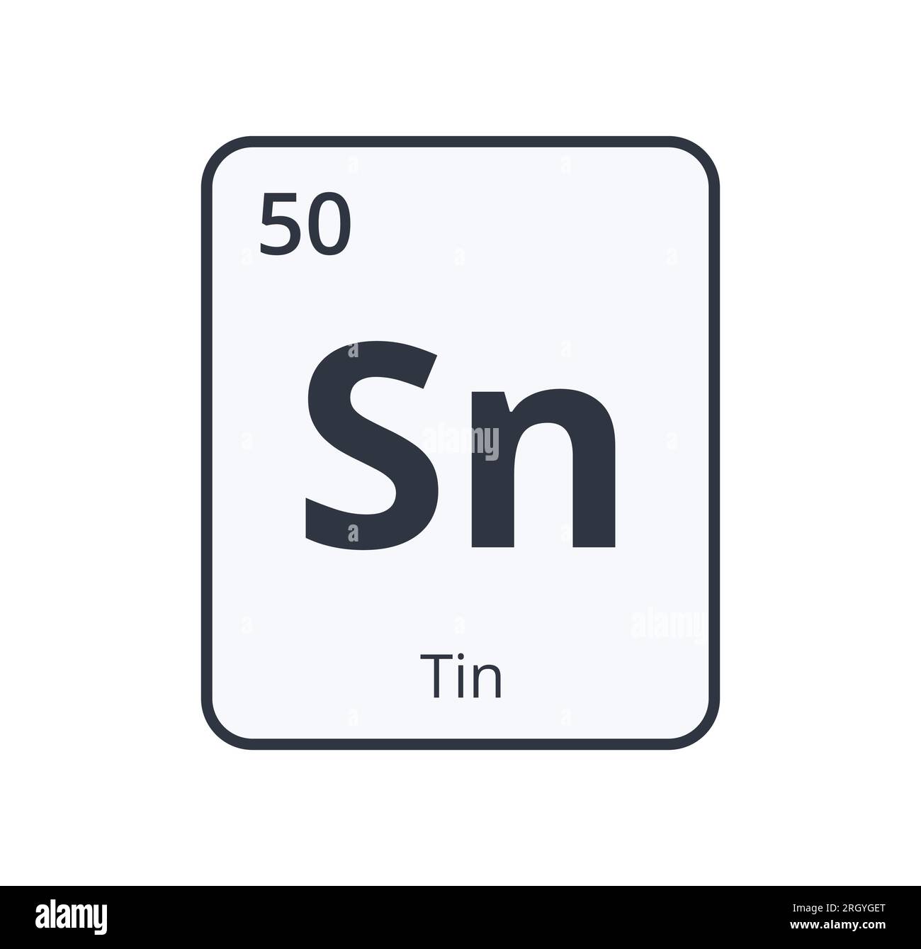 Tin Chemical Symbol. Graphic for Science Designs Stock Vector Image & Art - Alamy