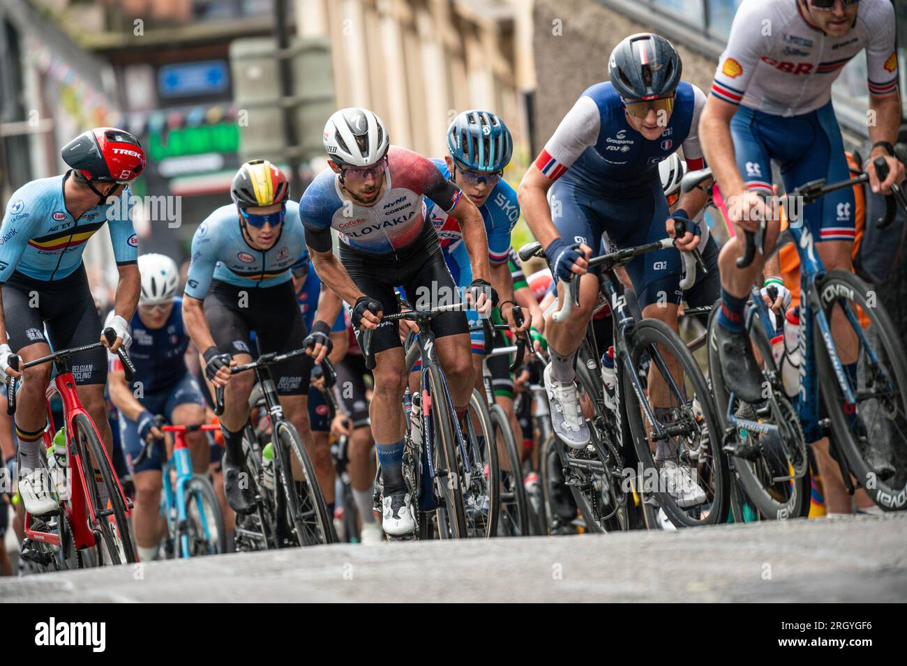 2023 UCI Cycling World Championships Glasgow, cycling, road race U23 ...