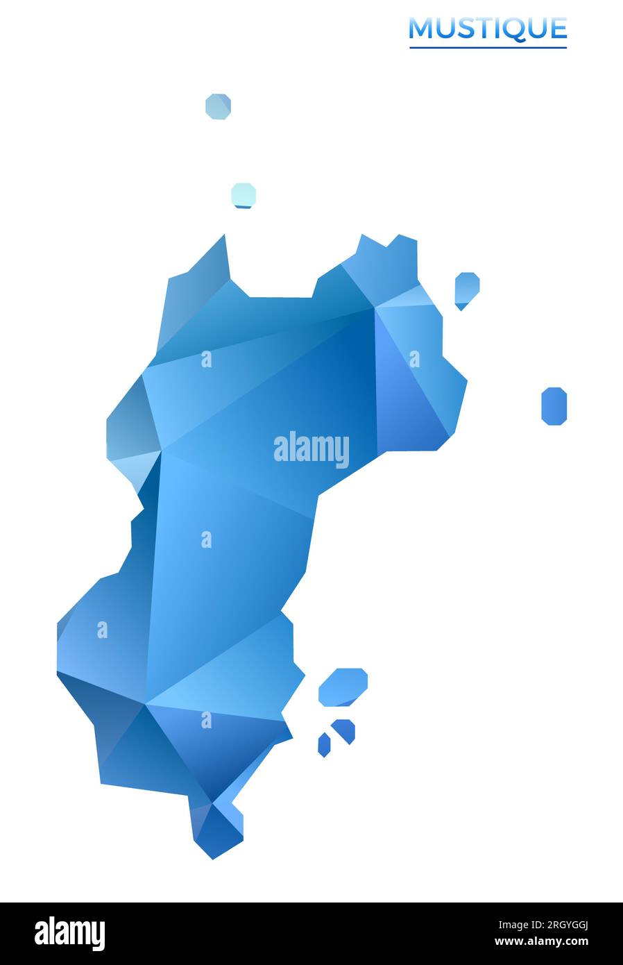 Island mustique map hi-res stock photography and images - Alamy