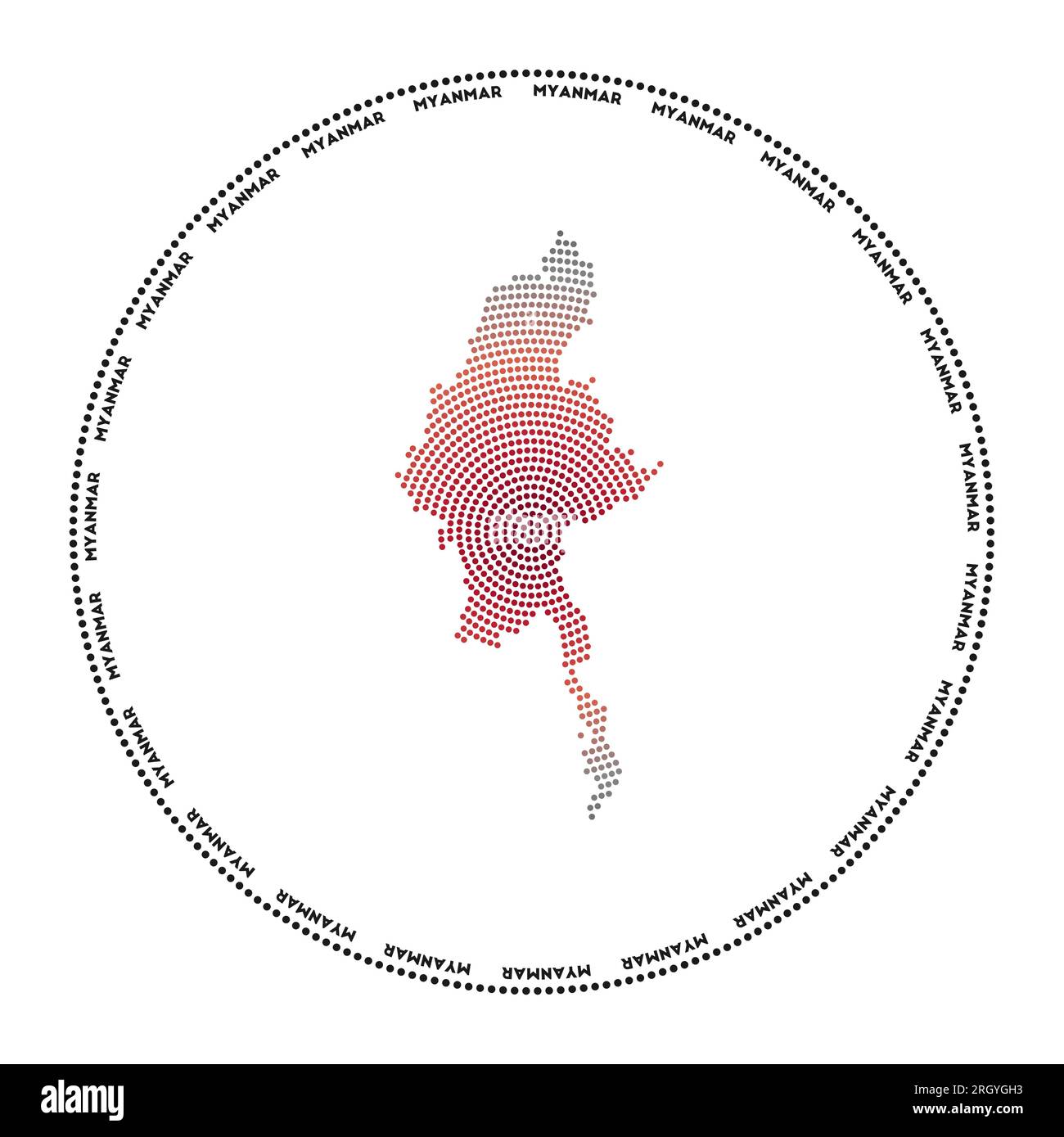 Naypyitaw vector map Cut Out Stock Images & Pictures - Alamy