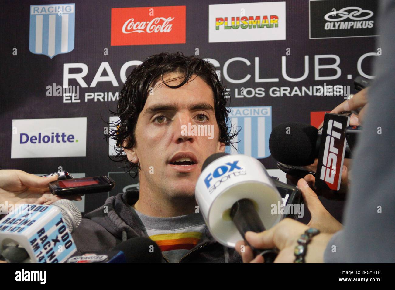 Avellaneda, Buenos Aires, Argentina. 19th. May 2013. Press conference ...