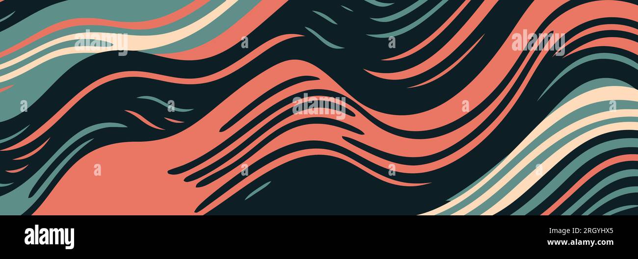 Dynamic wavy background. Elegant colorful trendy background. Vintage ...