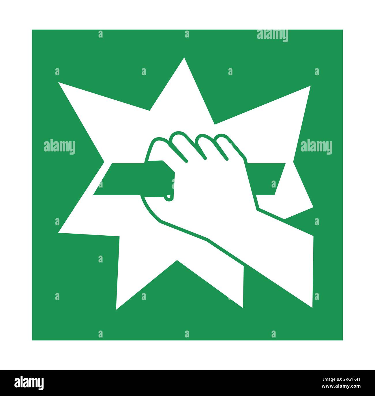 Glass break fist Stock Vector Images - Alamy