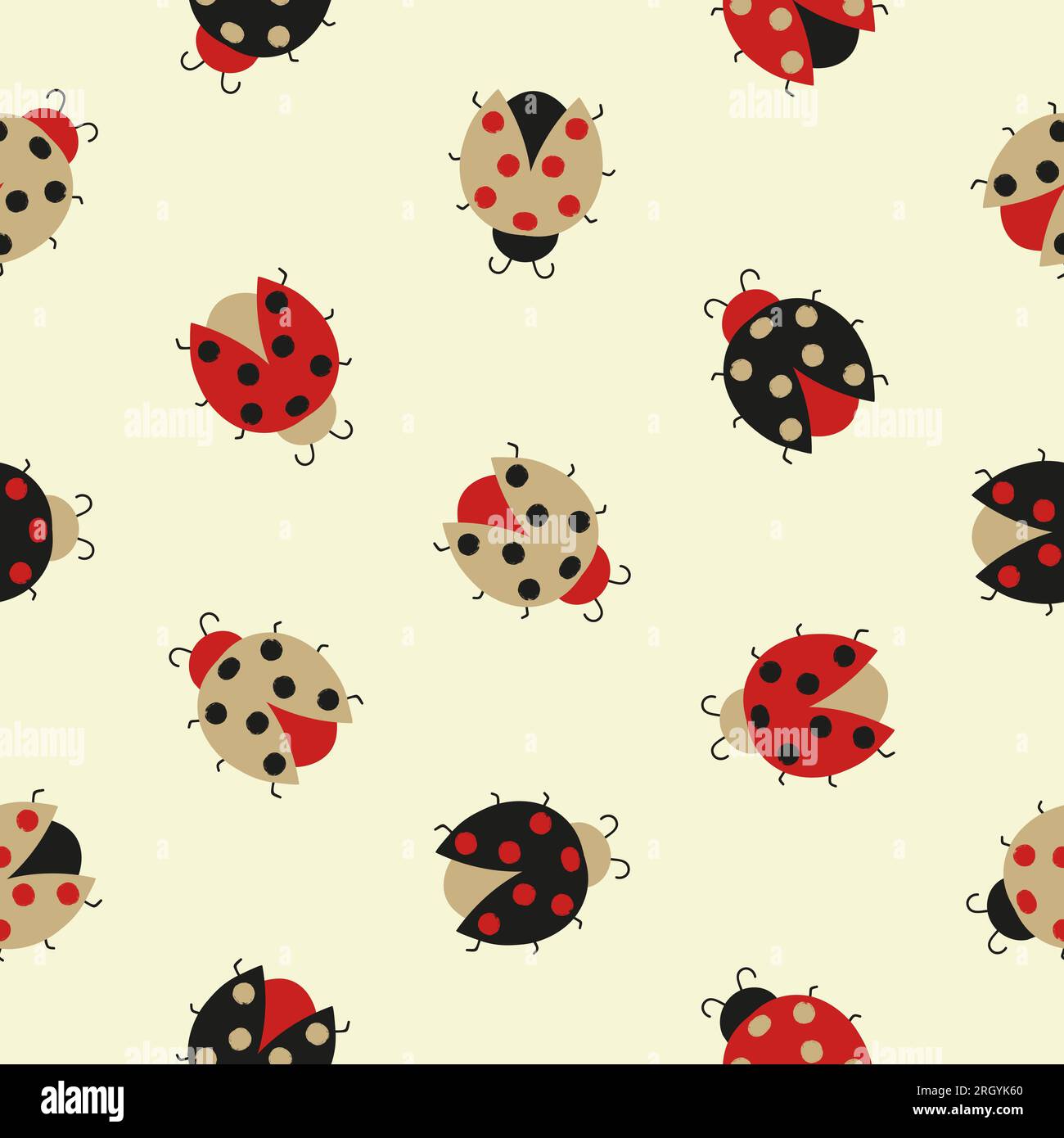Ladybug pattern hi-res stock photography and images - Alamy