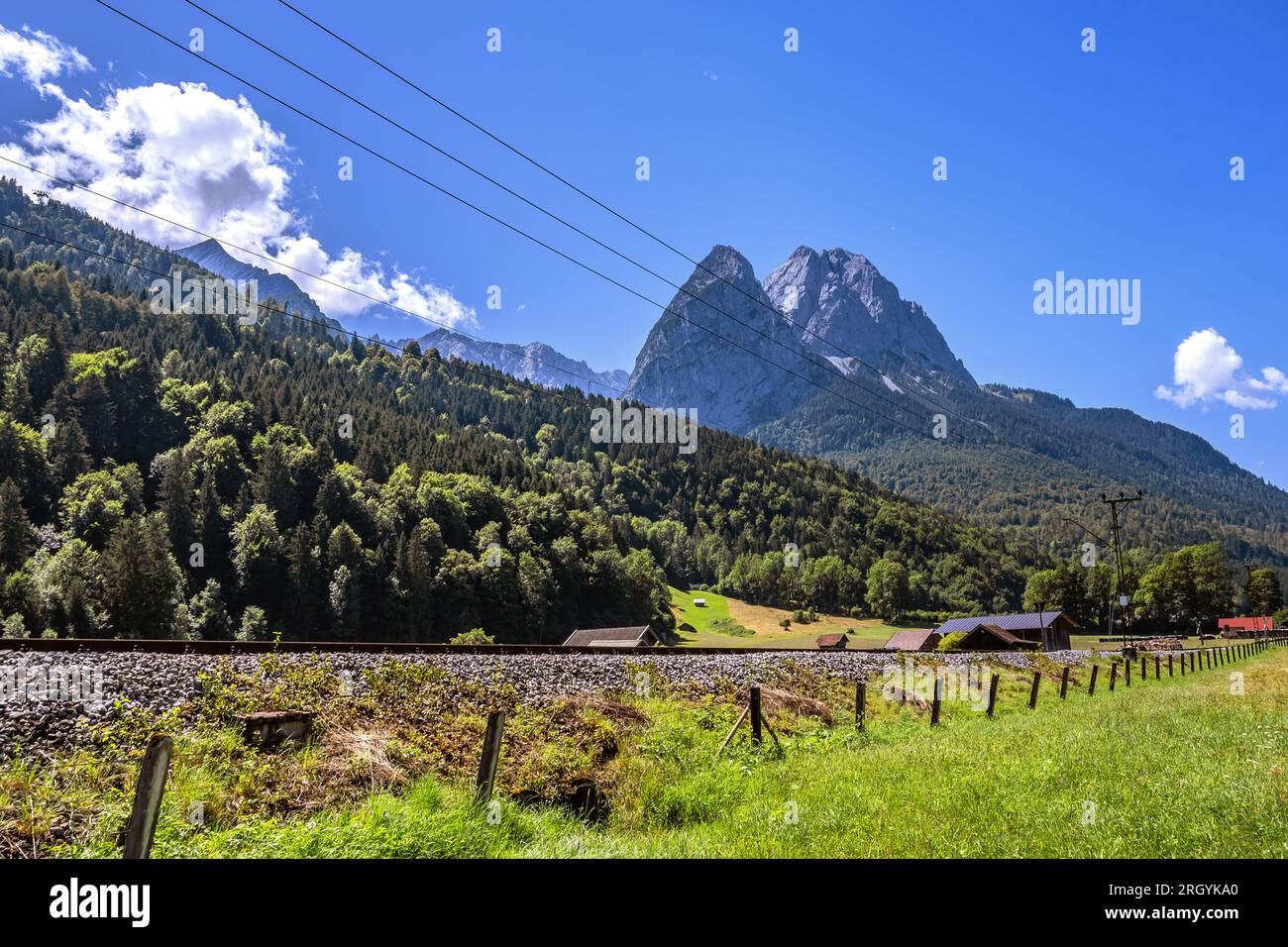 BAVARIA : GARMISCH-PARTENKIRCHEN - BETWEEN ALPSEILBAHN AND HAMMERBACH ...