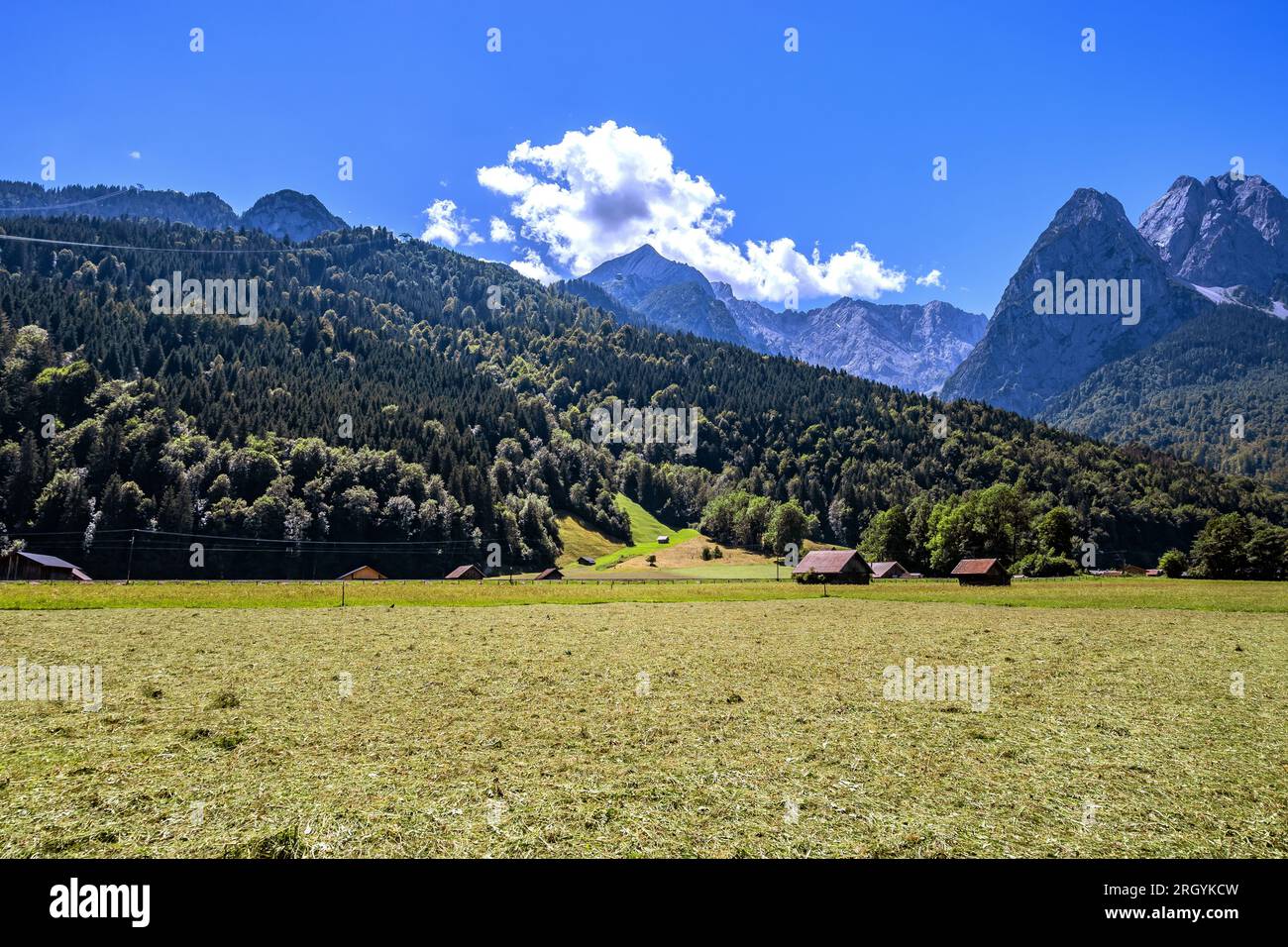 BAVARIA : GARMISCH-PARTENKIRCHEN - BETWEEN ALPSEILBAHN AND HAMMERBACH ...