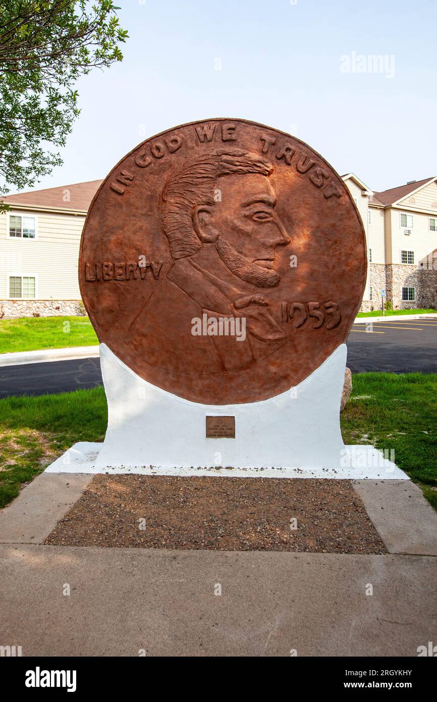 The worlds largest penny commemorates a 1953 fund-raising stunt to save ...