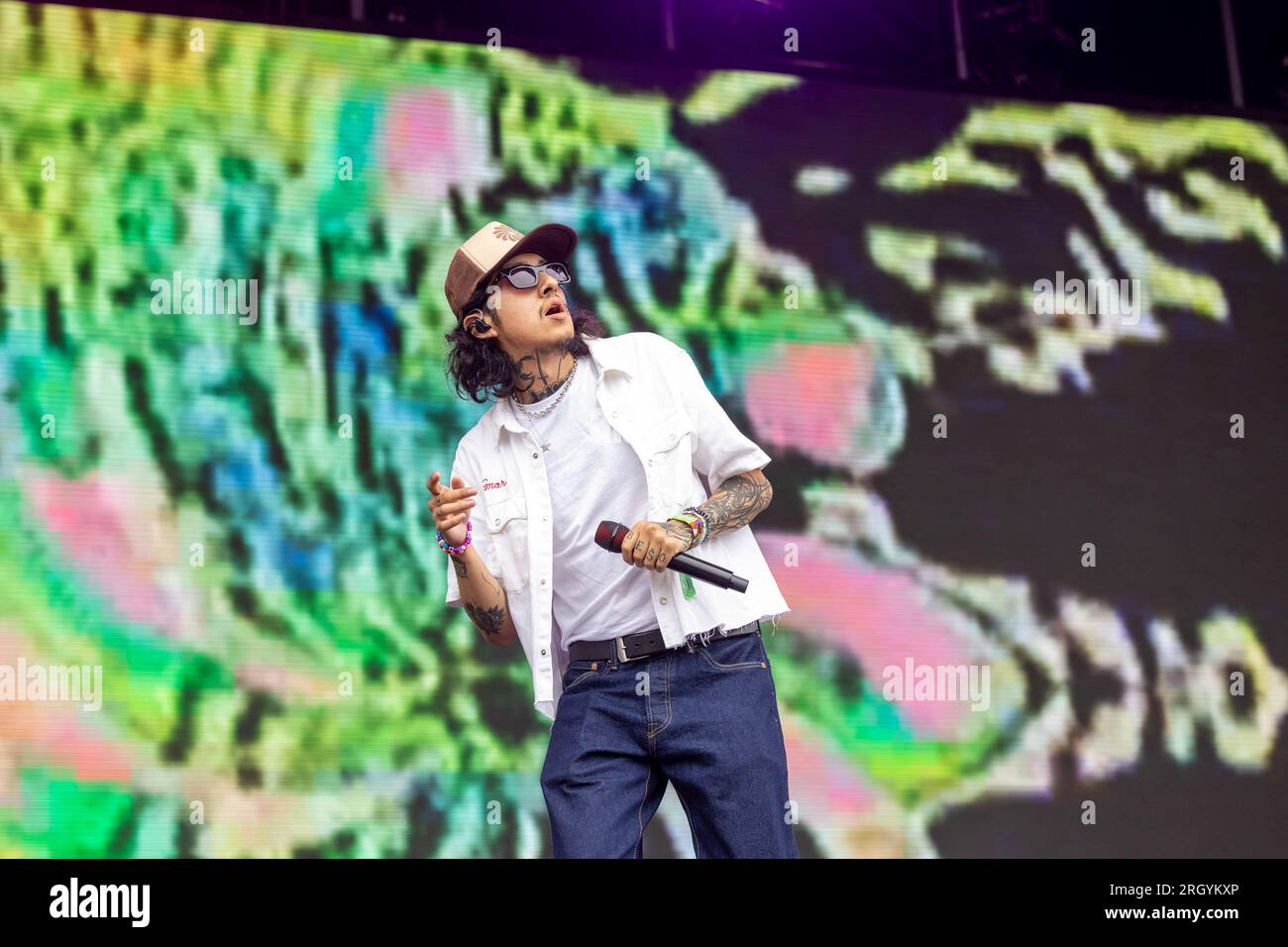 San Francisco, USA. 11th Aug, 2023. Musician Cuco (Omar Banos) during ...