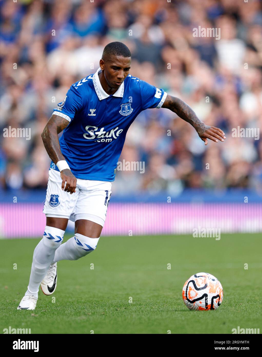 Everton's Ashley Young during the Premier League match at Goodison Park ...