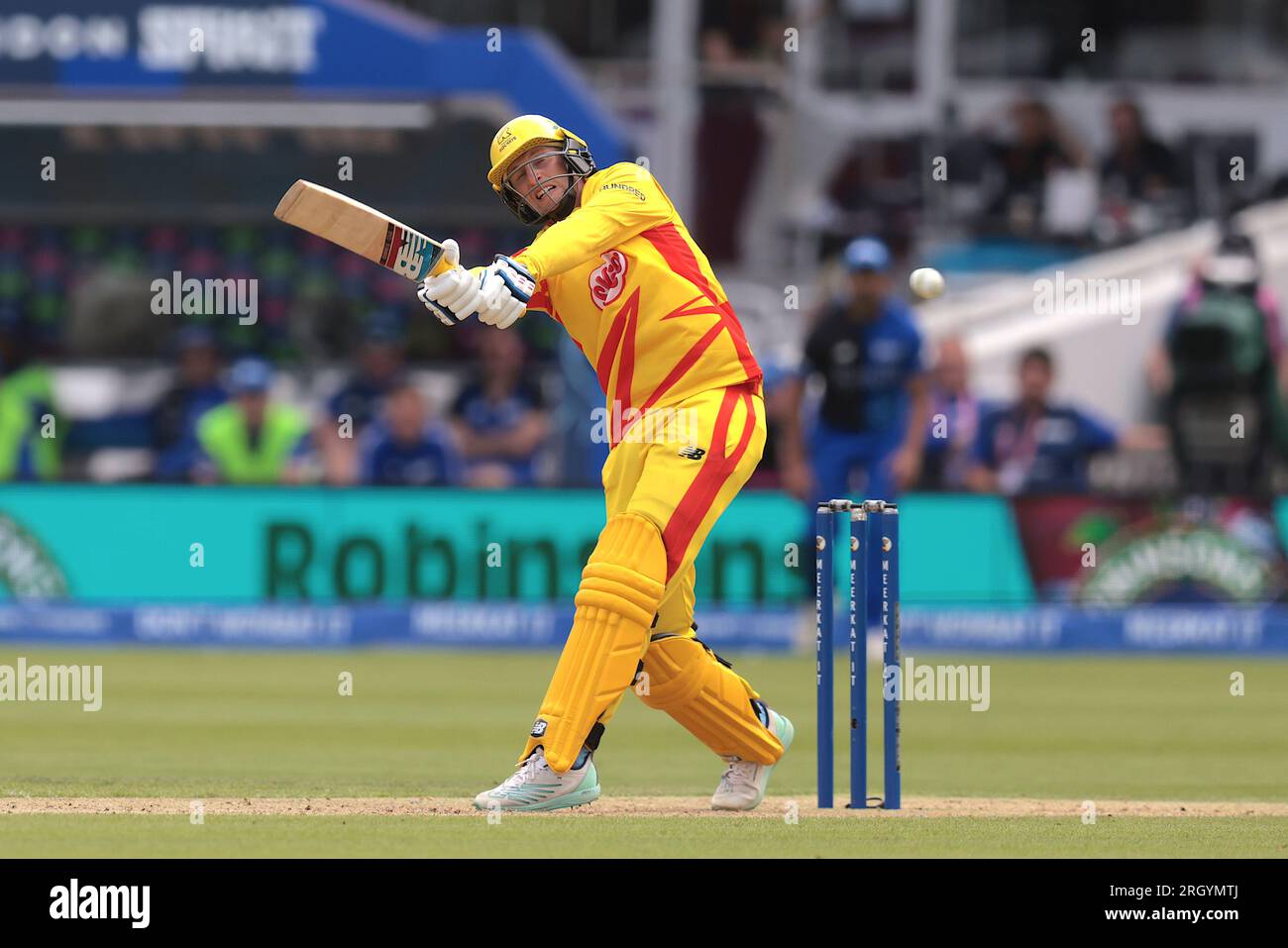 London, UK. 12th Aug, 2023. Trent Rockets Joe Root batting as the ...