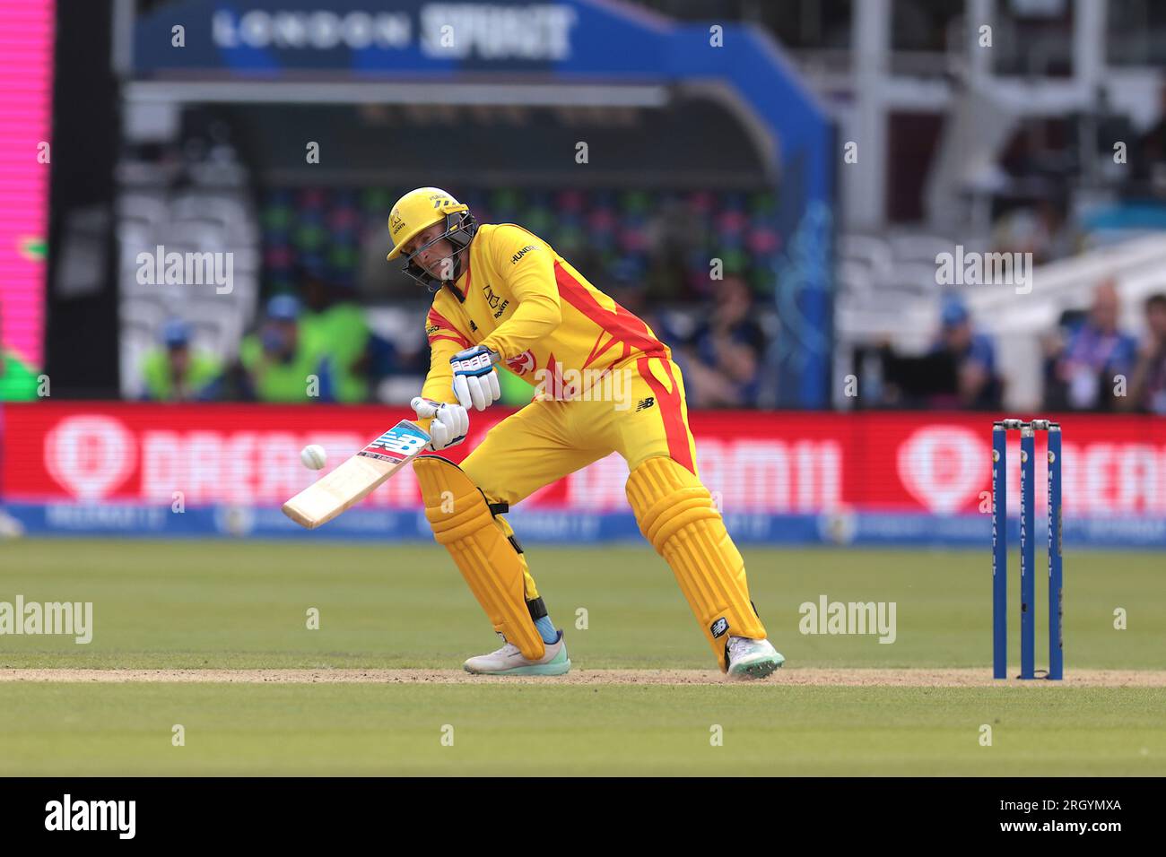 London, UK. 12th Aug, 2023. Trent Rockets Joe Root batting as the ...