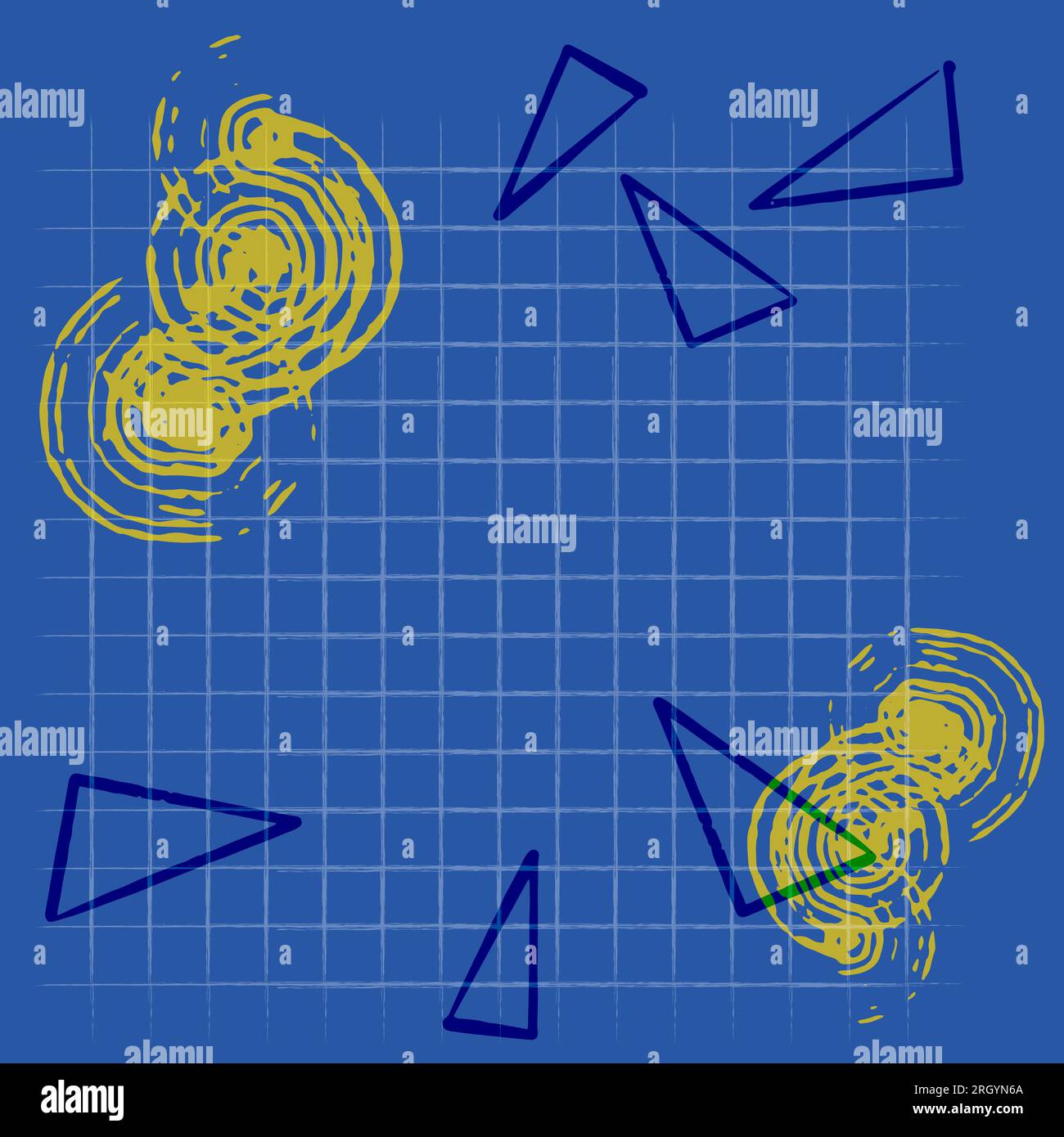 Risograph design. Geometric and abstract objects with riso print effect. Vector concept Stock ...