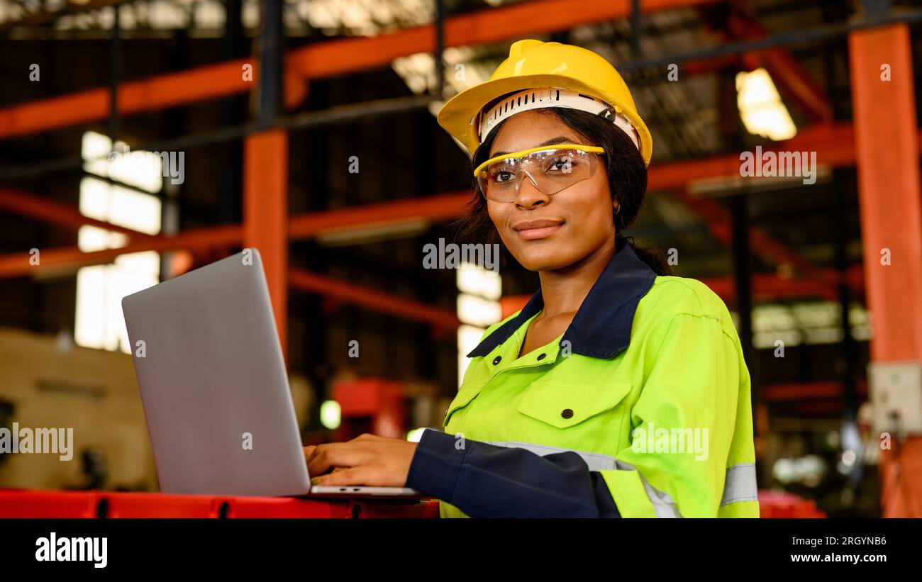Female engineer checking repairing hi-res stock photography and images ...