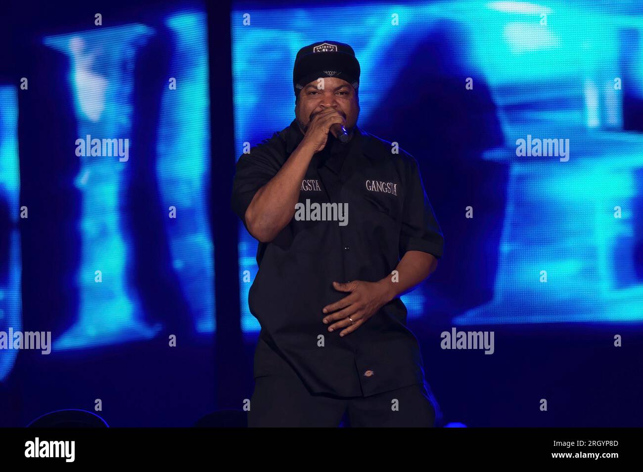 Rapper and actor Ice Cube performs at Hip-Hop 50 Live, celebrating 50 ...