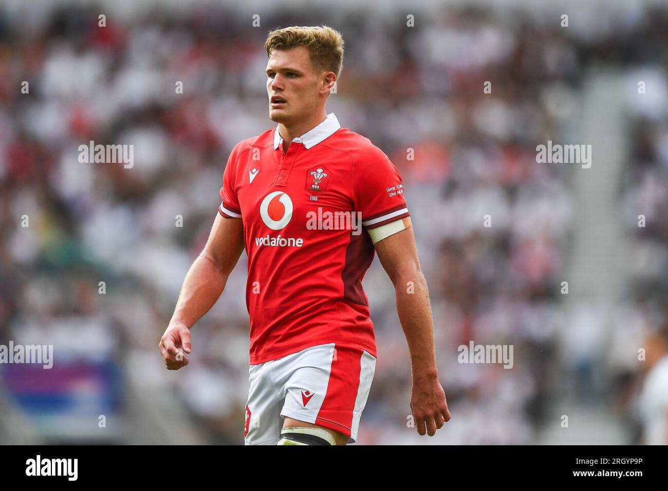 Taine Plumtree of Wales during the 2023 Summer Series match England vs ...