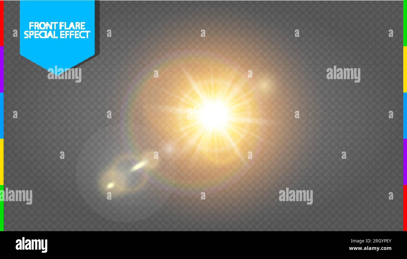 Rainbow lens flare Stock Vector Images - Alamy