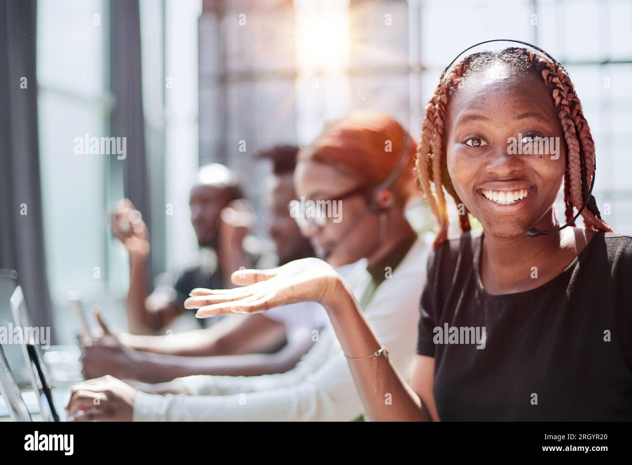 Telesales workplace hi-res stock photography and images - Alamy