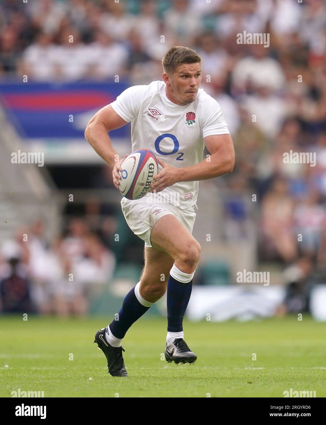 England's Owen Farrell during the Summer Nations Series match at Twickenham Stadium, London ...