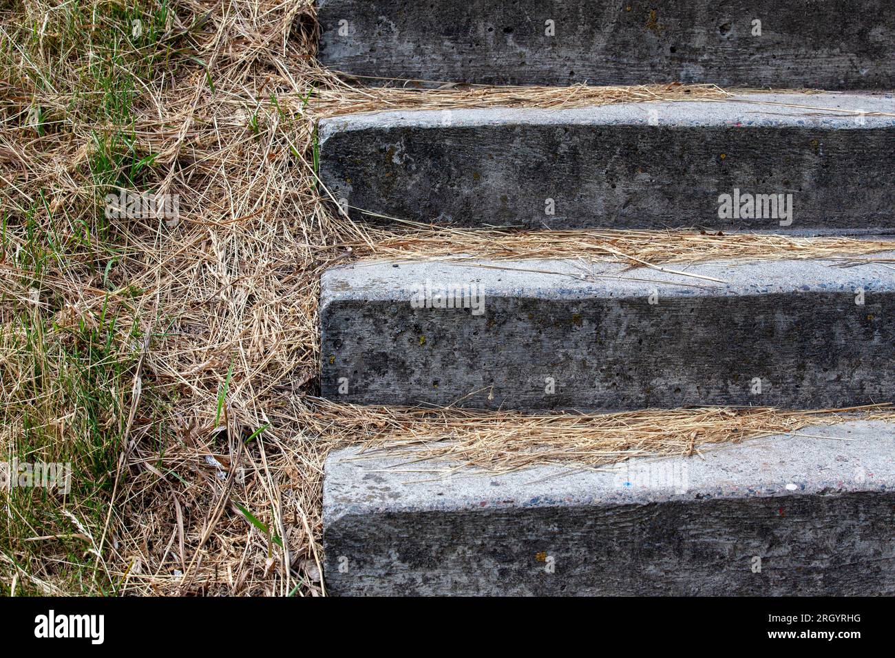 an old staircase in the countryside, steps of a street staircase in ...