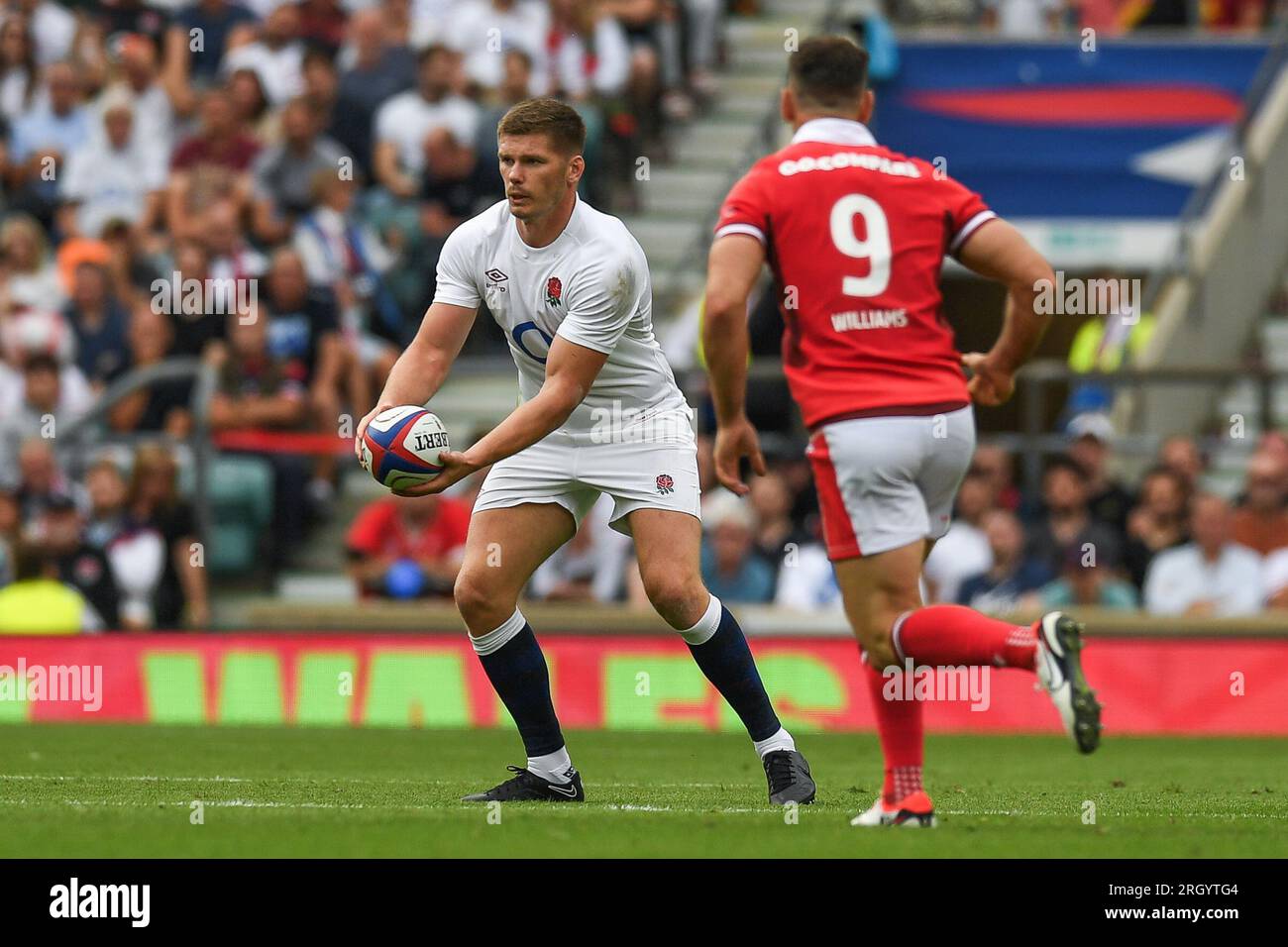 Owen Farrell of England in action during the 2023 Summer Series match England vs Wales at ...