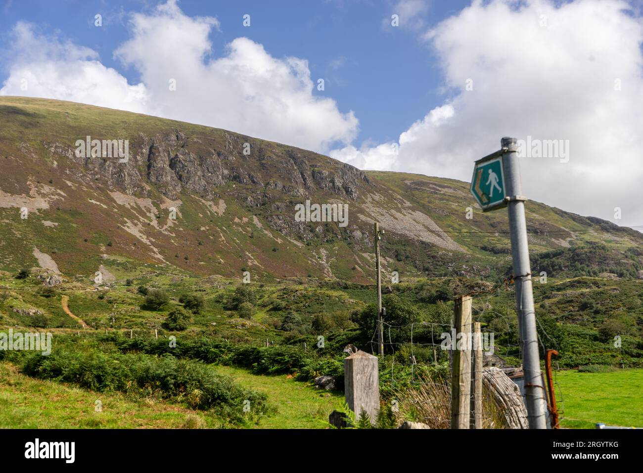 Foot path in Snowdonia National Park,Wales,UK Stock Photo - Alamy