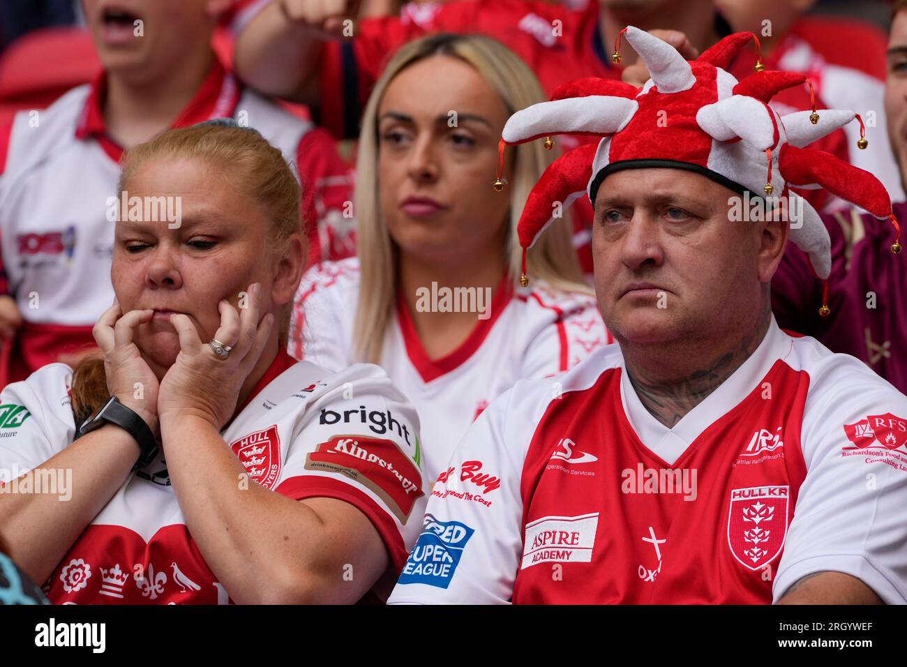 Nervous Hull KR fans during the Betfred Challenge Cup match Hull KR vs ...