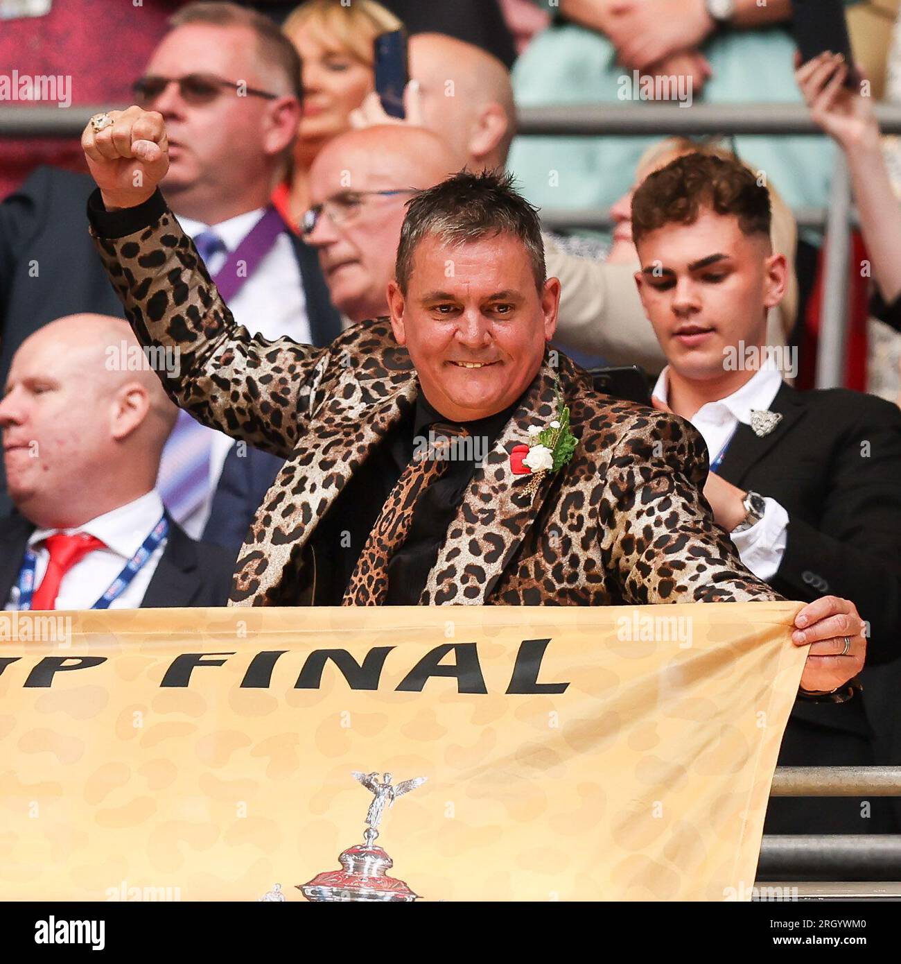 London, UK. 12th Aug, 2023. Leigh Leopards Head Coach Adrian Lam ...