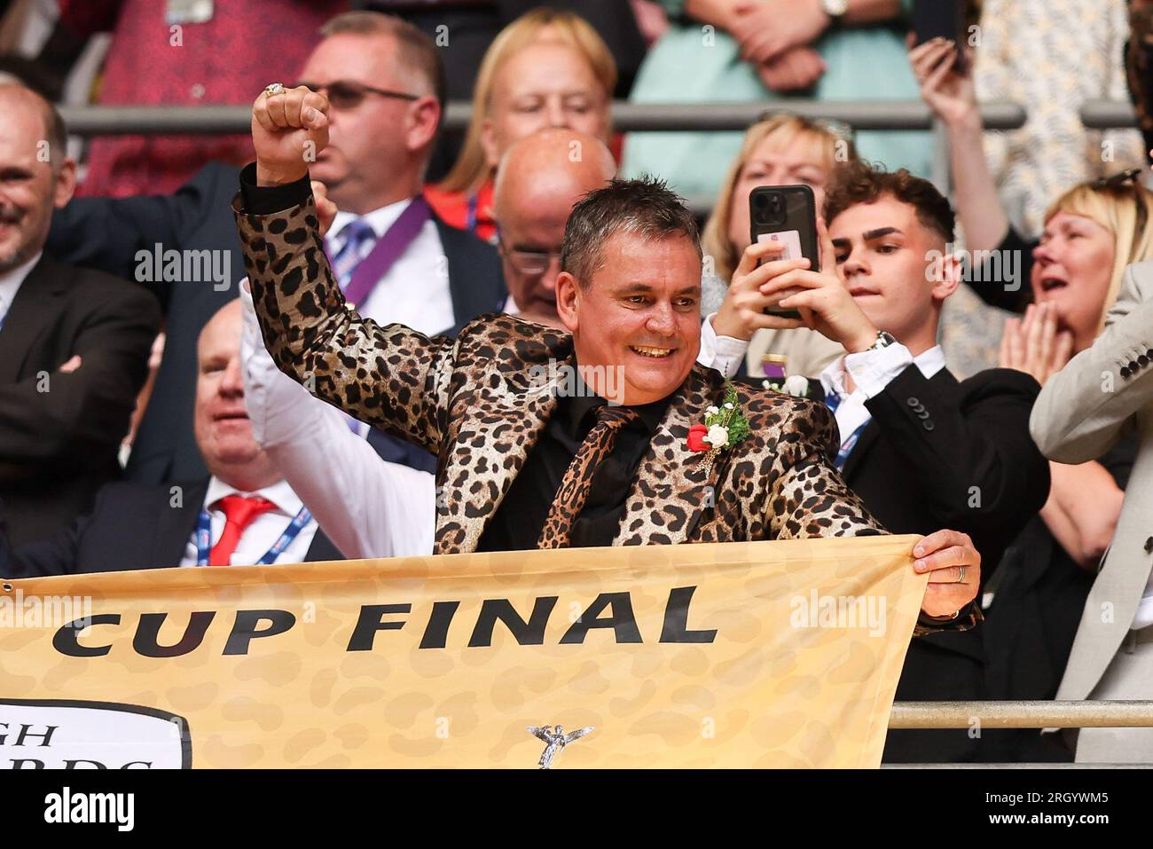 London, UK. 12th Aug, 2023. Leigh Leopards Head Coach Adrian Lam ...