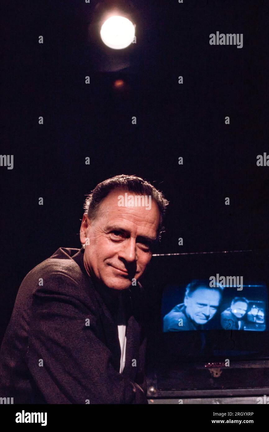 Marshall McLuhan - with television set - was a Canadian philosopher ...