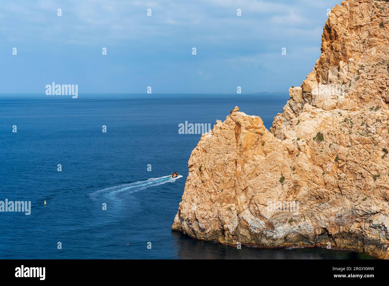 Cliffs of Maro-Cerro Gordo between the provinces of Malaga and Granada ...