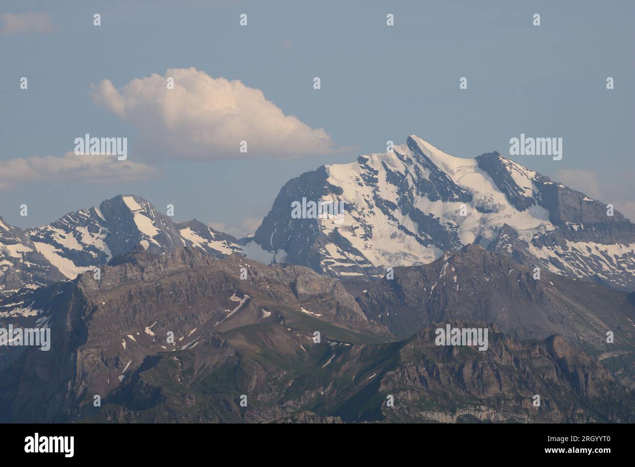 Doldenhorn, high mountain in the Bernese Oberland, Switzerland Stock ...
