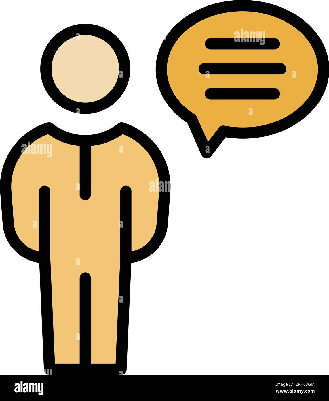 Online speaker icon outline vector. Group communication. Video screen ...
