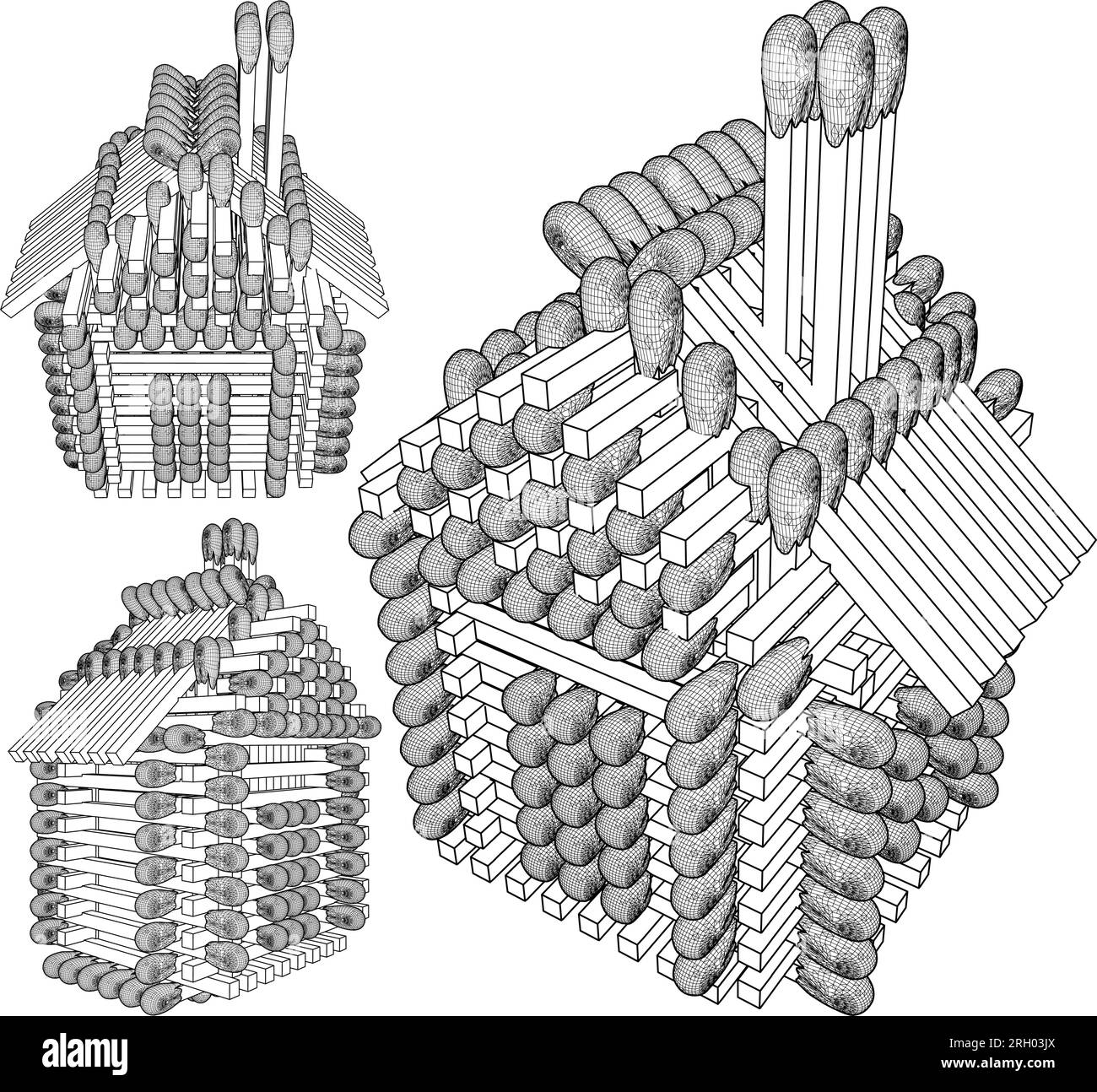 Lightweight architecture Stock Vector Images - Alamy