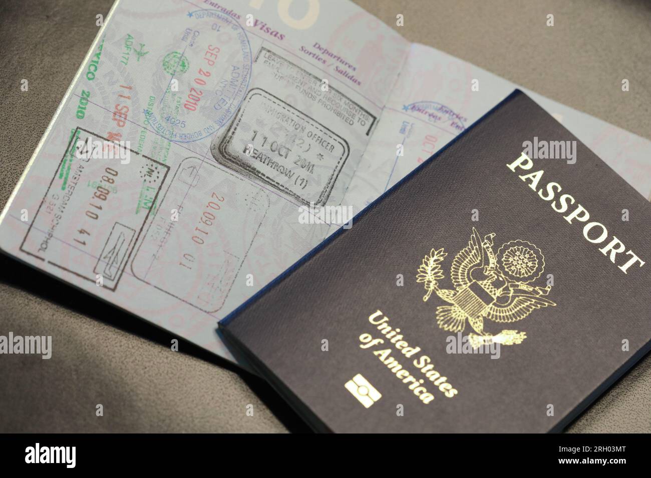 US Passport Display Stock Photo - Alamy