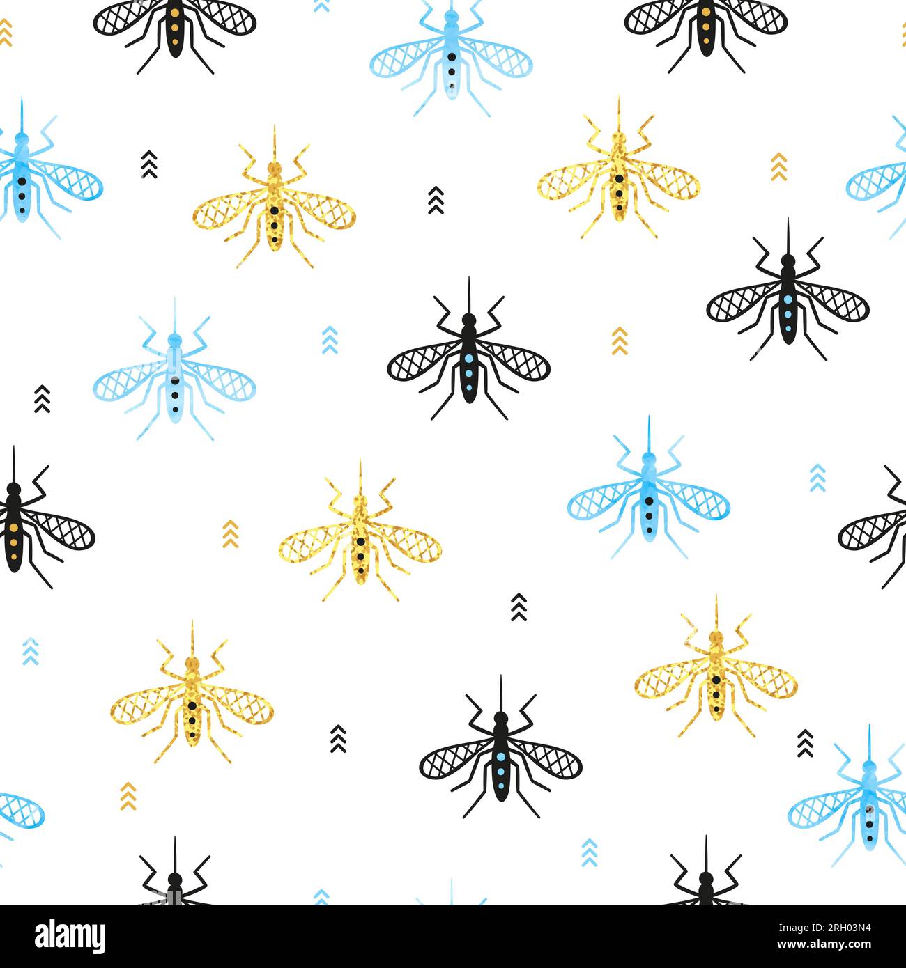 Seamless mosquito pattern. Vector background, textile, fabric design ...