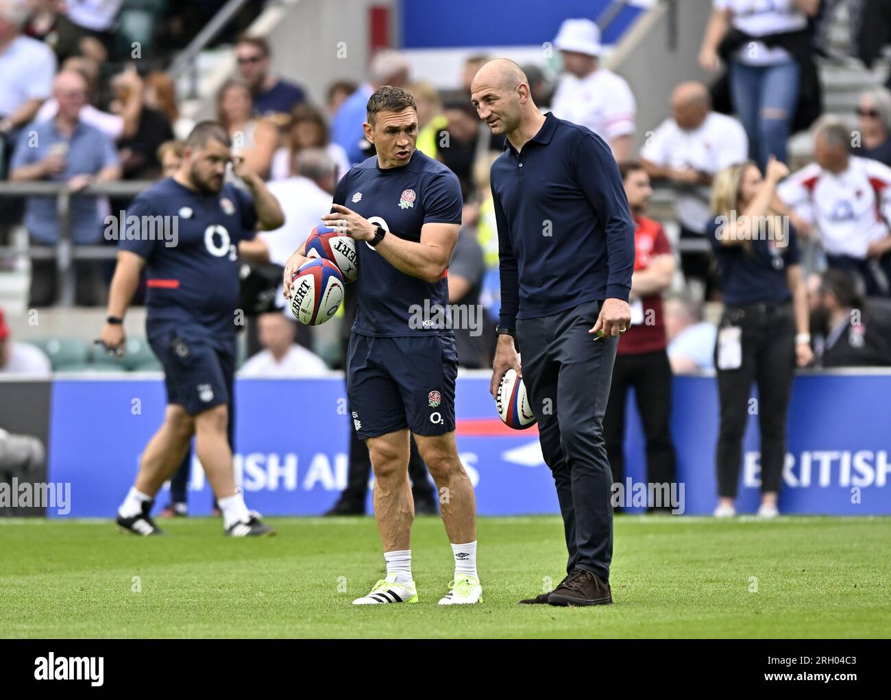 Twickenham, United Kingdom. 12th Aug, 2023. England V Wales, 2023 Rugby World Cup warm up match ...