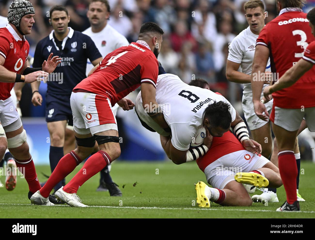 Twickenham, United Kingdom. 12th Aug, 2023. England V Wales, 2023 Rugby World Cup warm up match ...