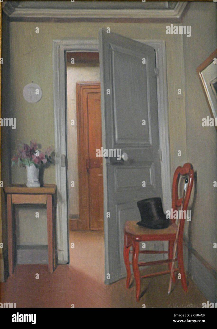 Le Haut-de-forme, intérieur 1887 by Félix Vallotton Stock Photo - Alamy